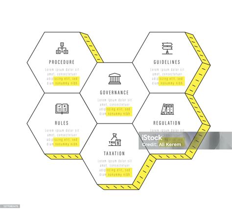 인포그래픽 디자인 템플릿입니다 절차 거버넌스 지침 규칙 과세 6 가지 옵션 또는 단계가있는 규정 아이콘 0명에 대한 스톡 벡터 아트 및 기타 이미지 Istock
