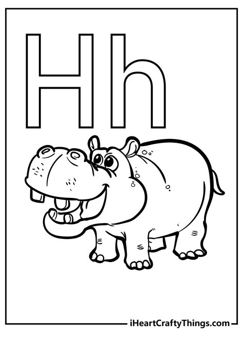 30 Free Letter H Coloring Pages Easy Printable Pdf Sheets