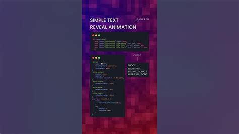 Text Reveal Animation Made With Css Css Animation Effects Youtube