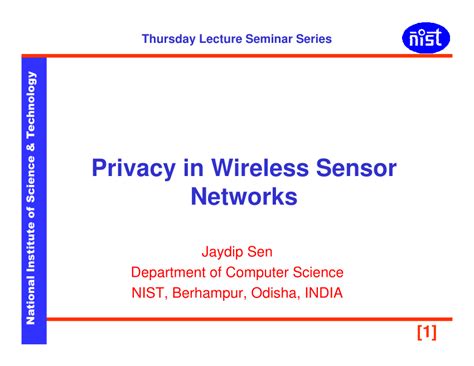 Pdf Privacy In Wireless Sensor Networks