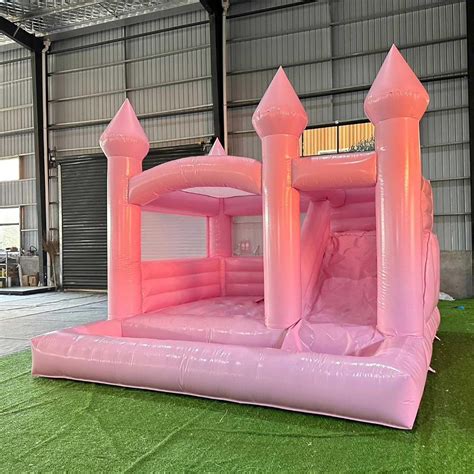 Inflatable Pink Bounce House Large Bouncy Castle For Adults