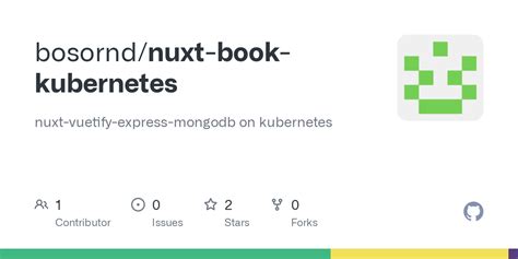 Github Bosornd Nuxt Book Kubernetes Nuxt Vuetify Express Mongodb On Kubernetes
