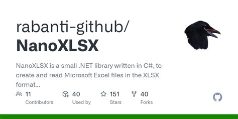 Github Rabanti Github Nanoxlsx Nanoxlsx Is A Small Net Library Written In C To Create And