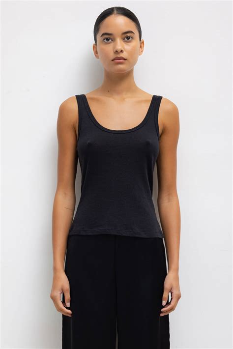 Ladies Black Tank Top