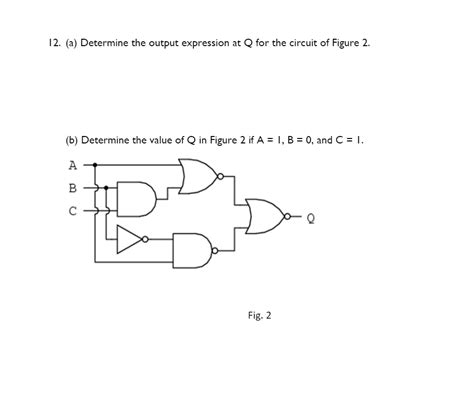 Solved 12 A Determine The Output Expression At Q For The