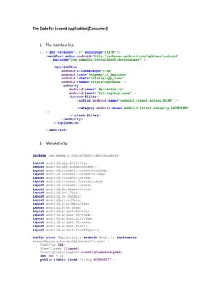 Android Sample Project By Wael Almadhoun PDF