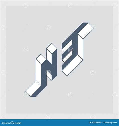 Three Dimension Letters T And R On A Hexagonal Substrate Isometric 3d Font For Design Tr