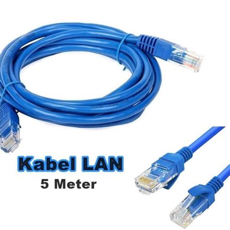 Jual Kabel LAN Cable UTP Cat 5e Ukuran 5 Meter Shopee Indonesia