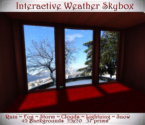 Second Life Marketplace Interactive Weather Skybox
