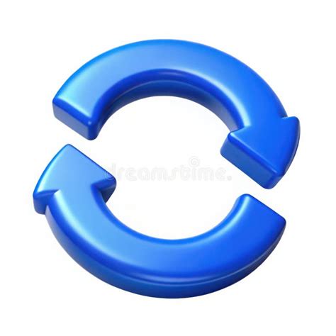 Refresh Update Reload Sync Blue Arrows Cycle Icon Design Stock Illustration Illustration Of