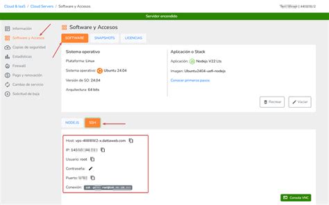 configurar mi cloud server con node js nginx donweb