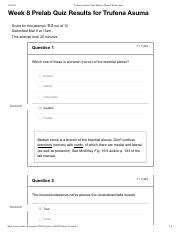 Week Prelab Quiz Pdf Trufena Asuma S Quiz History Week Prelab Quiz Week Prelab