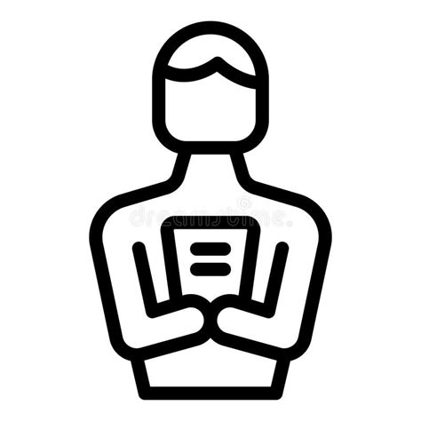 Study Class Icon Outline Vector Seminar Success Stock Vector