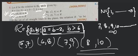 Let R Be The Relation In The Set N Given By Begin Array L R A