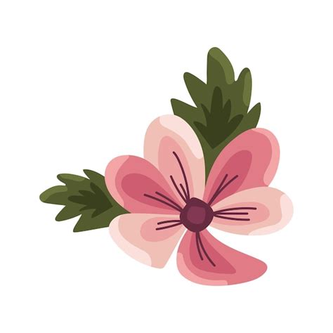 Desenho Fofo De Flor Vetor Grátis