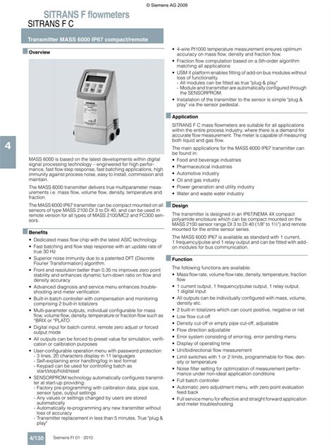 Mass 6000 Ip67 Datasheetpdf Rs Hydro