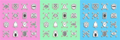 Set Line Eye Scan Rejection Voice Recognition Laptop With Face Fingerprint Lock Voice Face