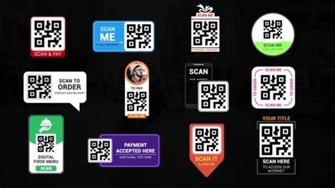 Modern QR Code Titles After Effects Template 254059167