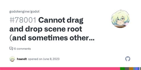 Cannot Drag And Drop Scene Root And Sometimes Other Nodes Too From