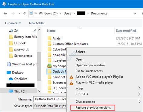 The Path Specified For The File Outlook Pst Is Not Valid In Microsoft Outlook