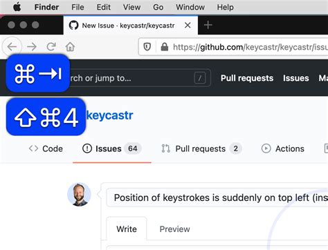 position of keystrokes is suddenly on top left instead of bottom left · issue 204 · keycastr