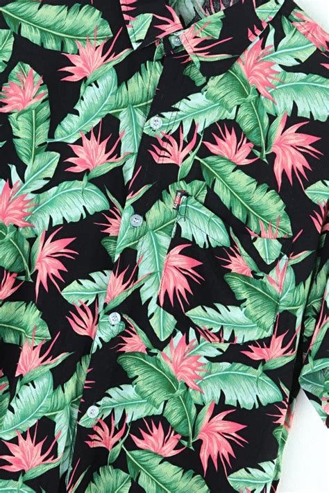 Xl 빈티지 반팔셔츠 남방 레이온 하와이안 패턴 세컨웨어