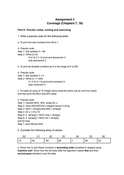 Assignment 3 Cpsc1050 Pdf With Questions And Answers To The Third