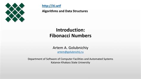 Ppt The Fibonacci Sequence Algorithms And Applications Powerpoint Presentation Id8891648