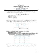Lab Assignment 6 Pdf COMP 2650 Computer Architecture I Digital Design Fall 2022 Lab Exercise
