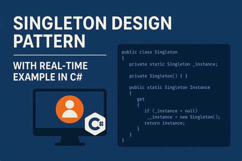 what is singleton design pattern with real time example in c