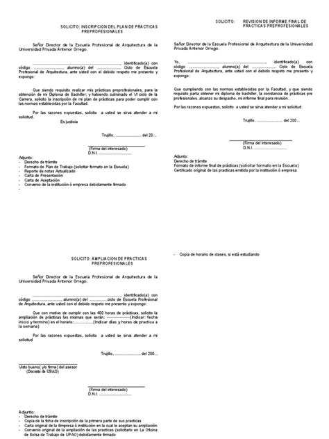 Solicitud De Carta De Presentación Para Arquitecto Arquitecto Carta