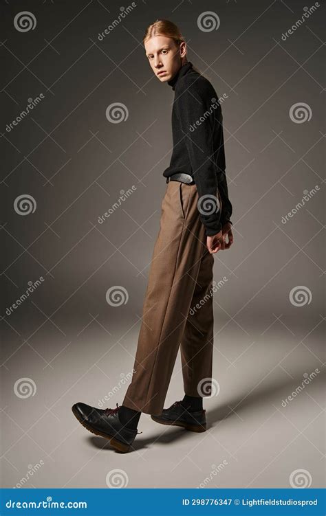 Attractive Non Binary Model In Elegant Stock Image Image Of Fashion Chic 298776347