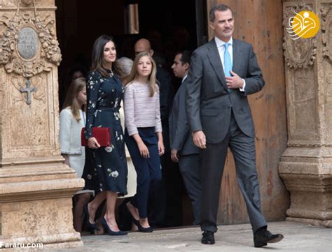 فرارو تصاویر خانواده سلطنتی اسپانیا در مراسم روز عید پاک