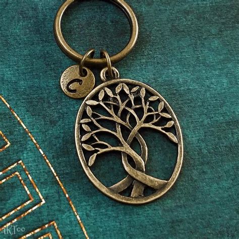 Tree Keychain Etsy