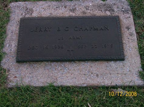 Jerry Bobby Gene Chapman 1938 1979 Find A Grave Memorial