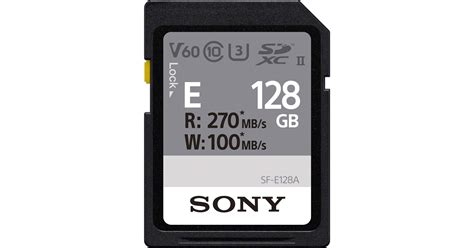 Sony 128gb Sf E Series Uhs Ii Sdxc Memory Card Sfe128a Bandh Photo