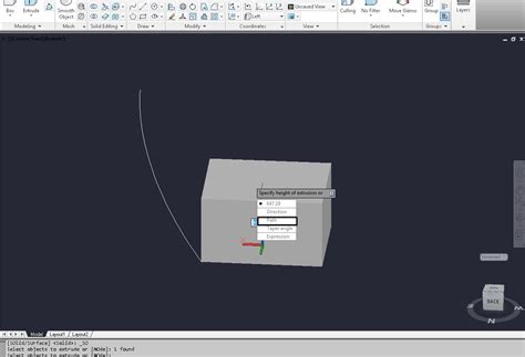 Autocad Extrude Feature Grabcad Tutorials Autocad Extrude Feature Grabcad Tutorials