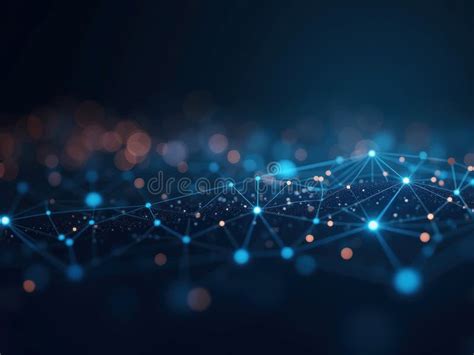 Image Depicts A Digital Art Network Illustrating Data Flow With Interconnected Nodes And Lines