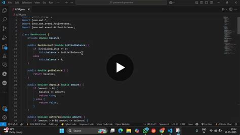 Java Javaprogramming Internship Softwaredevelopment Atmsystem