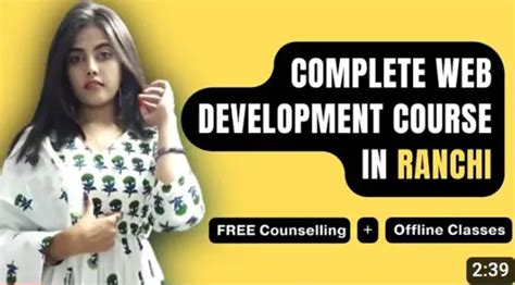web development course in ranchi