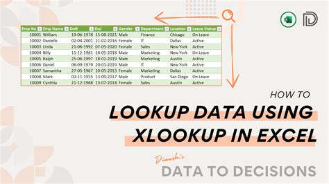 How To Look Up Data Using XLOOKUP In Excel INDZARA