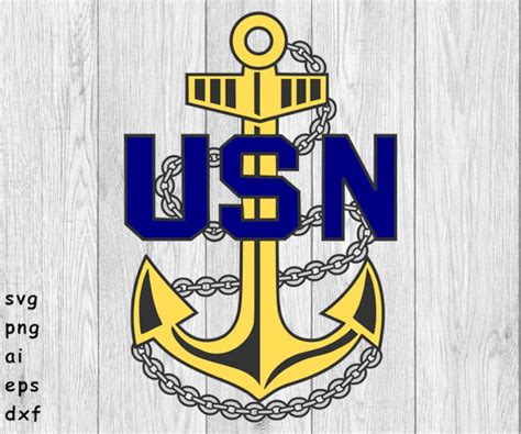 Navy Anchor Us Navy Anchor Usn Anchor Svg Png Ai Eps Etsy