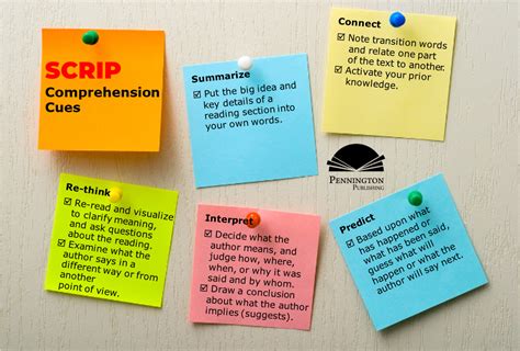 Reading Comprehension Cues Pennington Publishing Blog