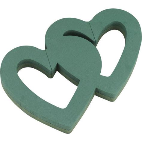 Oasis Wet Floral Foam Open Heart Duo Yvella Wedding Decoration Foam Frames Rigid Foam Bottom
