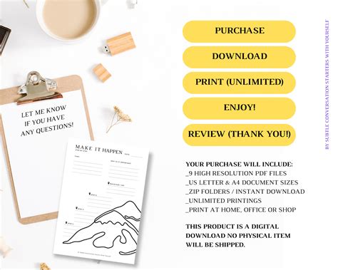 Boost Productivity Eisenhower Matrix Smart Goals Etsy