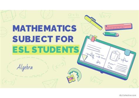 3 Mathematics English Esl Powerpoints