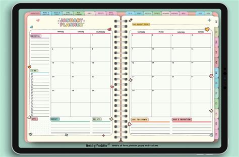 Candy Notes Digital Planner World Of Printables