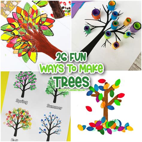 26 Teriffic Tree Crafts And Art Projects Messy Little Monster
