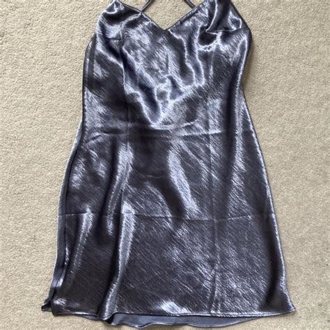 Victorias Secret Satin Slip Dress Criss Cross And Depop