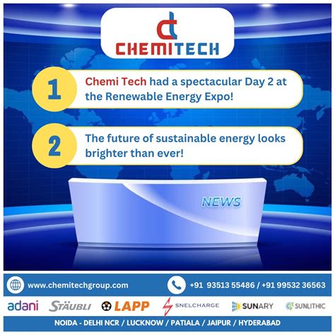 Chemitech Renewableenergyexpo Reiexpo2023 Renewableenergyexpo2023 Delhiexpomart Adanisolar